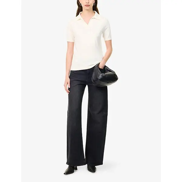 Paige Arellia Skimmer Barrel-leg Denim Jeans