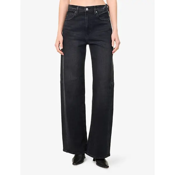Paige Arellia Skimmer Barrel-leg Denim Jeans