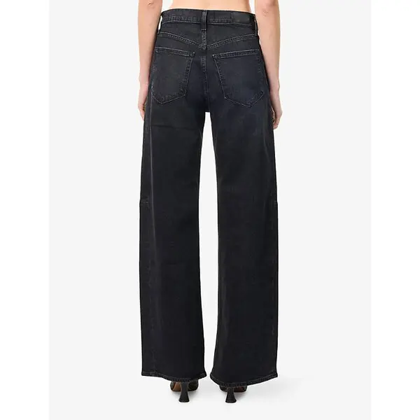 Paige Arellia Skimmer Barrel-leg Denim Jeans