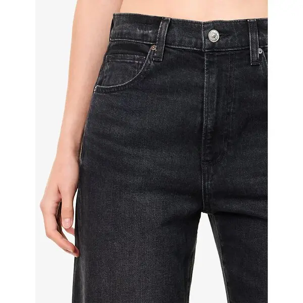 Paige Arellia Skimmer Barrel-leg Denim Jeans