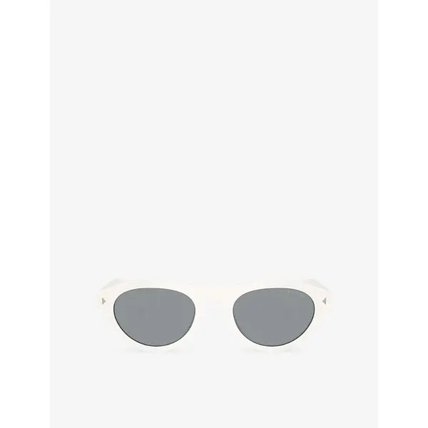 Prada Pr B15s Oval-frame Acetate Sunglasses