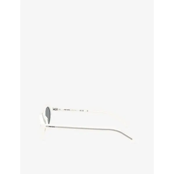 Prada Pr B15s Oval-frame Acetate Sunglasses