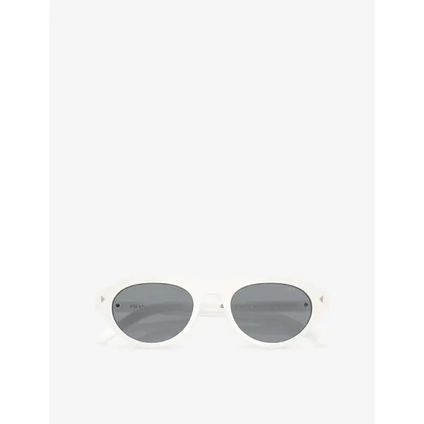 Prada Pr B15s Oval-frame Acetate Sunglasses