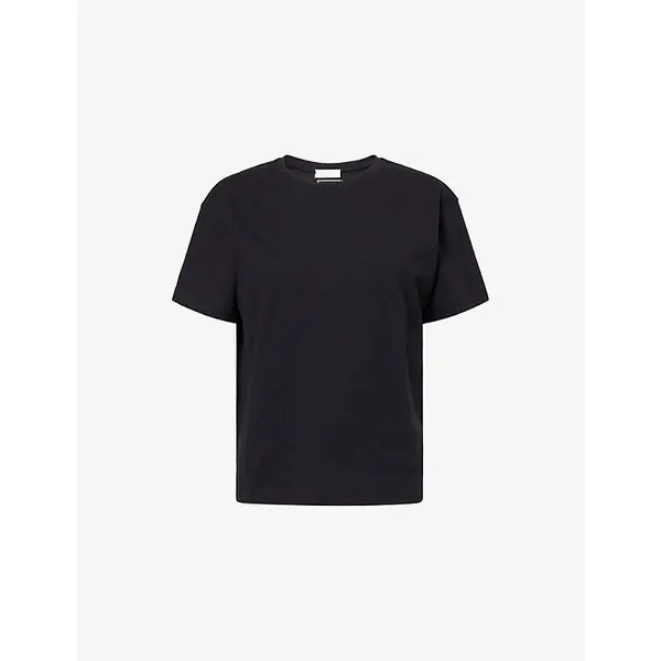 TOTEME Classic Short-sleeve Cotton-jersey T-shirt - Black