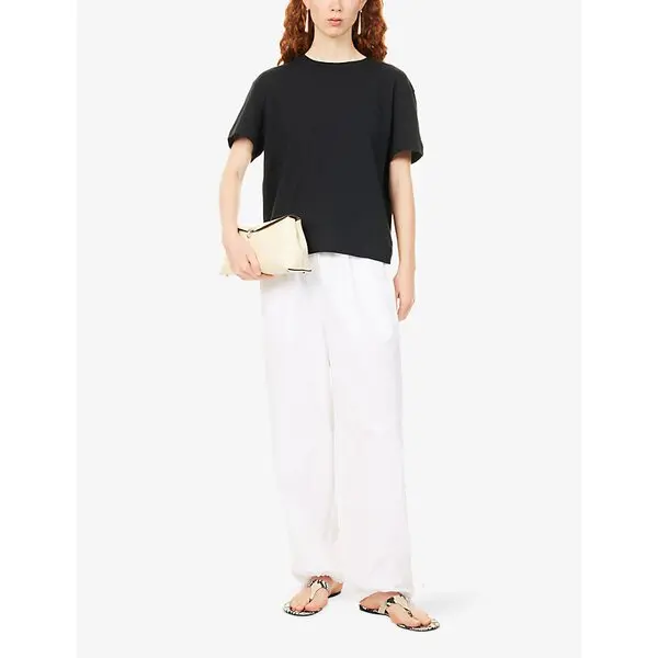 TOTEME Classic Short-sleeve Cotton-jersey T-shirt - Black
