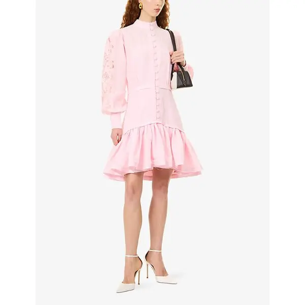 Mona Alshebil Embroidered Midi Dress