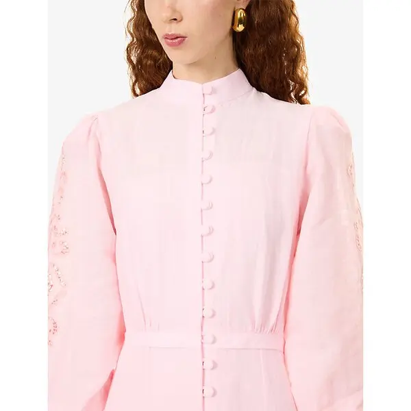 Mona Alshebil Embroidered Midi Dress