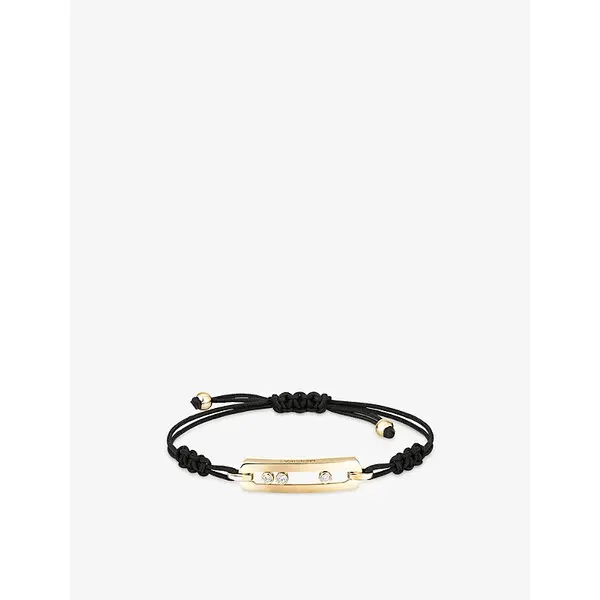 Messika Move Classique 18ct Gold And Diamond Cord Bracelet - Yellow