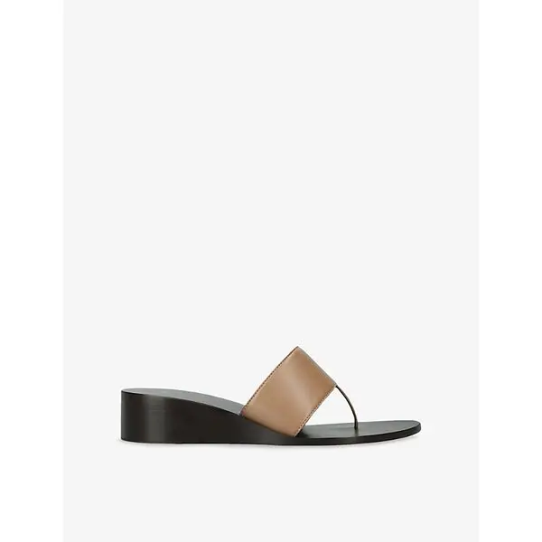 JUDE Lucille Leather Wedge Sandals