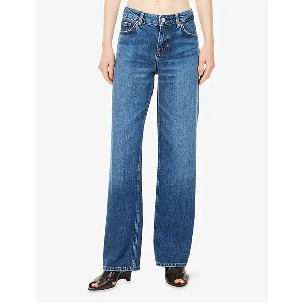 REFORMATION Charlee Straight-leg Denim Jeans