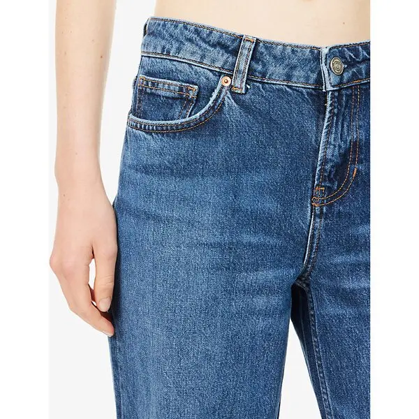 REFORMATION Charlee Straight-leg Denim Jeans