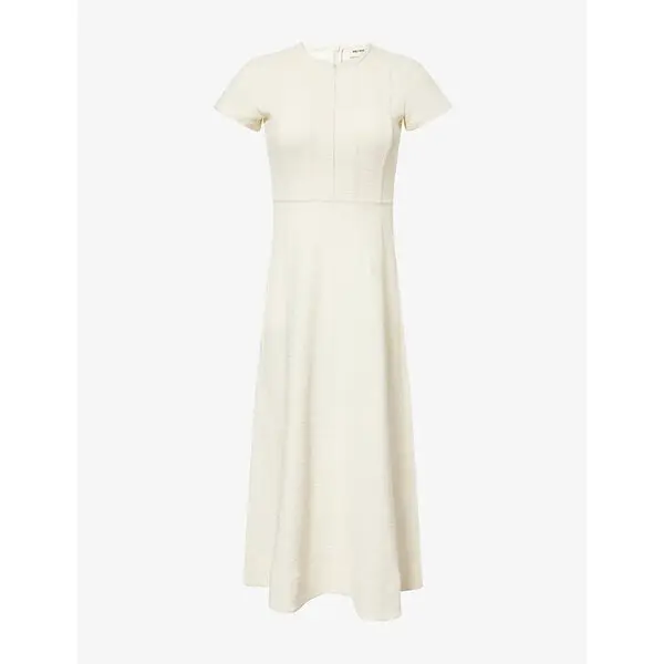 ME+EM V-neck Fit And Flare Midi Dress