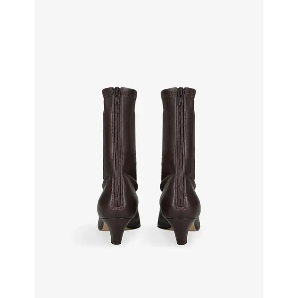 Khaite Arizona 40 Stretch-leather Ankle Boots