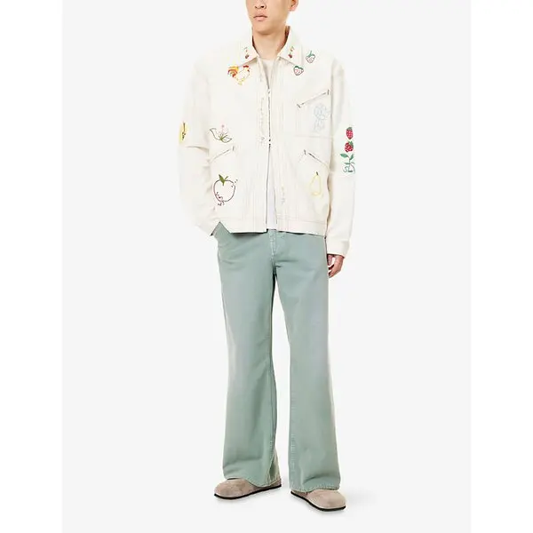 STORY MFG. Embroidered Denim Jacket