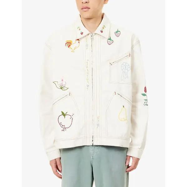 STORY MFG. Embroidered Denim Jacket