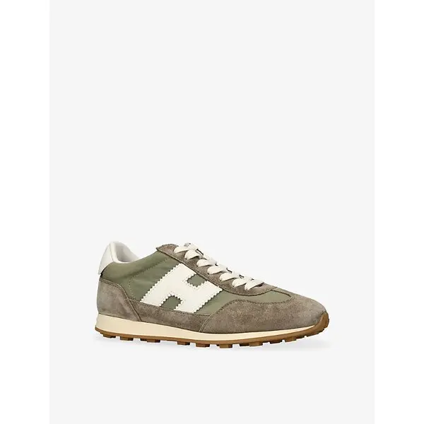 Hogan H727 Suede And Woven Trainers