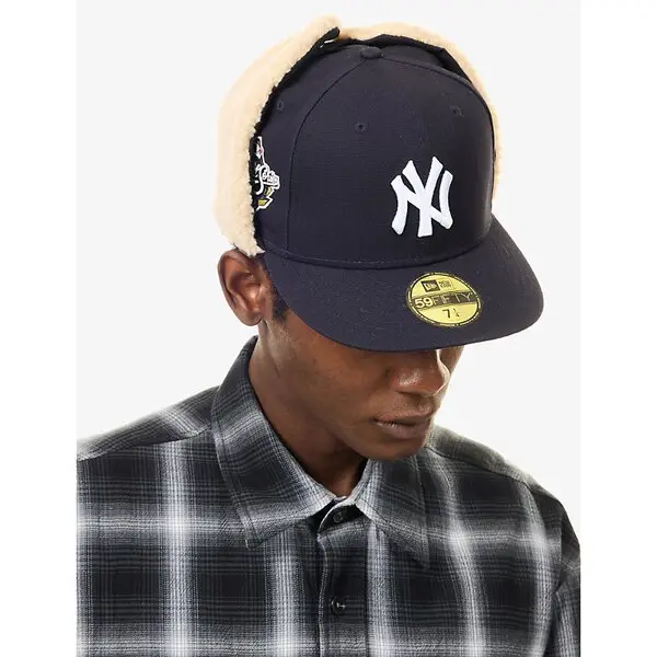 New Era 59fifty Mlb World Series Dogear New York Yankees Cotton Cap - Navy