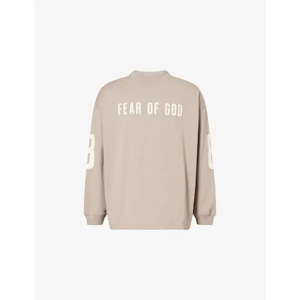 Fear Of God Merch Long-sleeve Cotton T-shirt - Seal