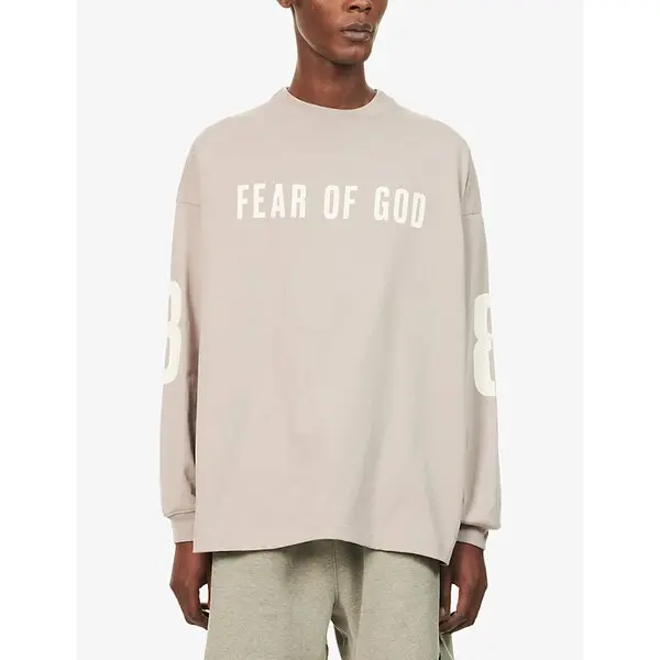 Fear Of God Merch Long-sleeve Cotton T-shirt - Seal
