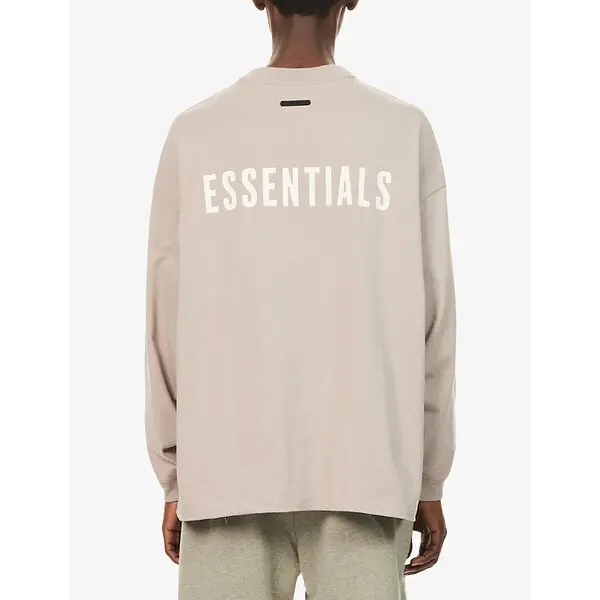 Fear Of God Merch Long-sleeve Cotton T-shirt - Seal