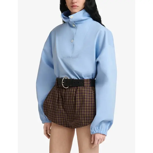 Marni Funnel-neck Cotton Blouson