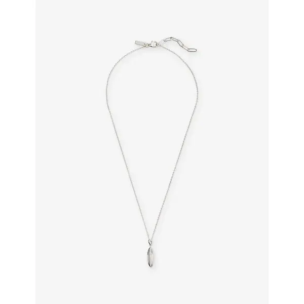 COMMONLINES The Feather Pendant Sterling- Necklace - Silver