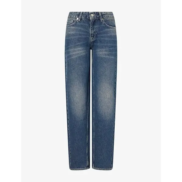 PEACHY DEN Joan Wide-leg Denim Jeans