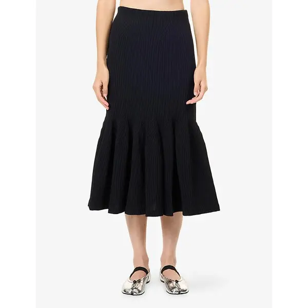 CFCL Hypha Lucent Mermaid Knitted Midi Skirt