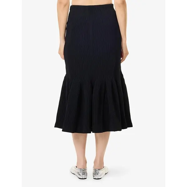 CFCL Hypha Lucent Mermaid Knitted Midi Skirt