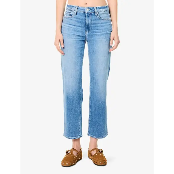 Paige Mason Ankle-crop Stretch Denim Jeans