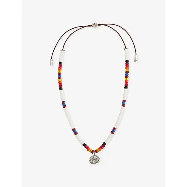 TWOJEYS Sunrise Superstar Beaded Sterling Silver-plated Brass Necklace