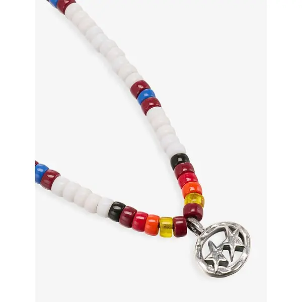 TWOJEYS Sunrise Superstar Beaded Sterling Silver-plated Brass Necklace