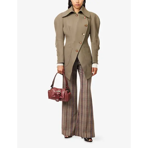 VIVIENNE WESTWOOD Check Wide-leg Woven Trousers
