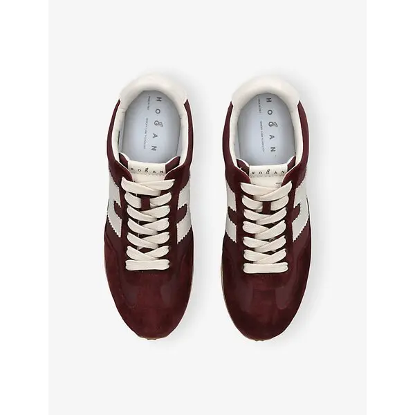 Hogan H727 Suede And Woven Trainers