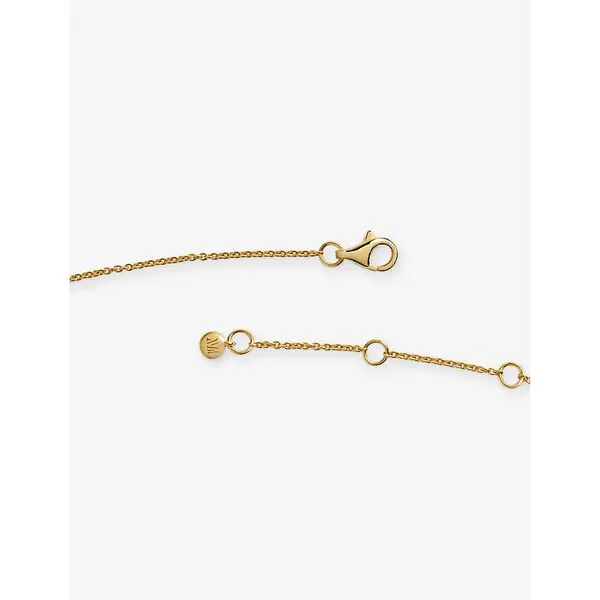 Monica Vinader 18ct Yellow Vermeil And Amazonite Chain Necklace