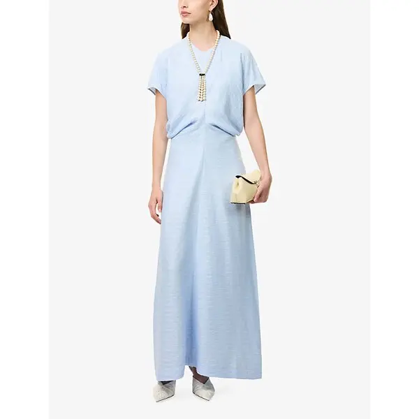 TOTEME Woven Maxi Dress - Sky