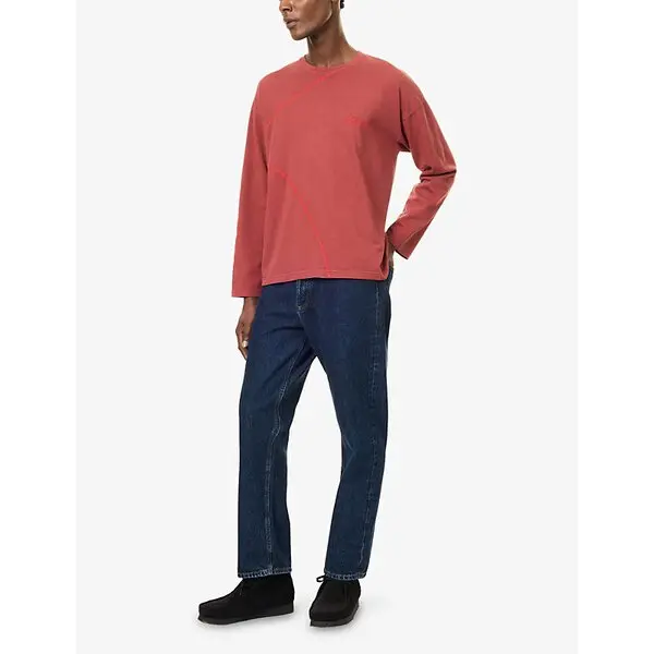 PELLADOR Overlock Long-sleeve Cotton T-shirt