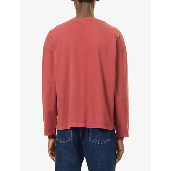 PELLADOR Overlock Long-sleeve Cotton T-shirt