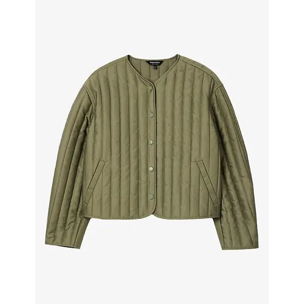 Whistles Quilted Lyocell And Cotton Jacket