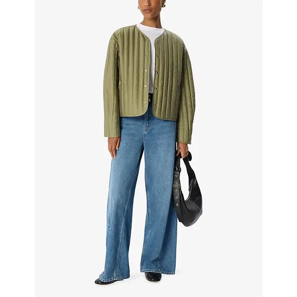 Whistles Quilted Lyocell And Cotton Jacket