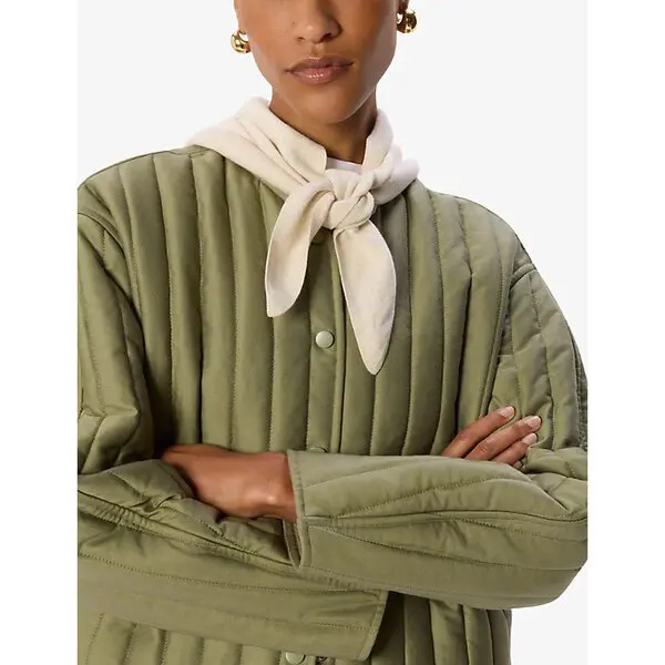 Whistles Quilted Lyocell And Cotton Jacket