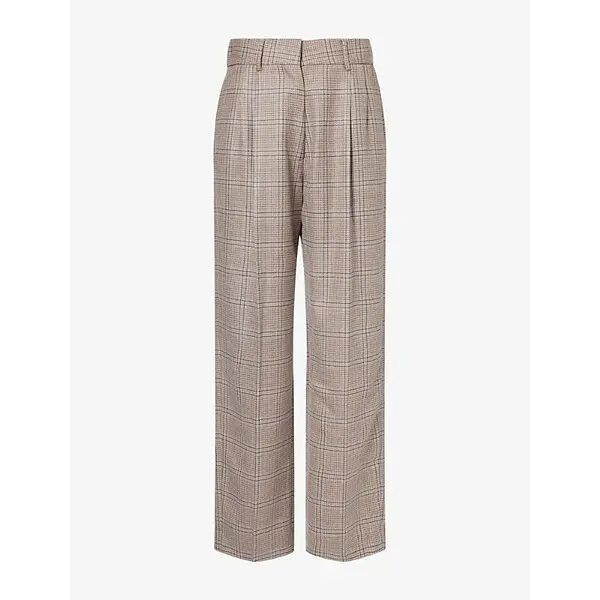 BLAZÉ MILANO Checked Wool Trousers