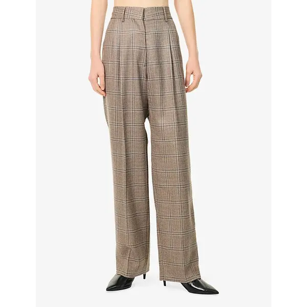 BLAZÉ MILANO Checked Wool Trousers