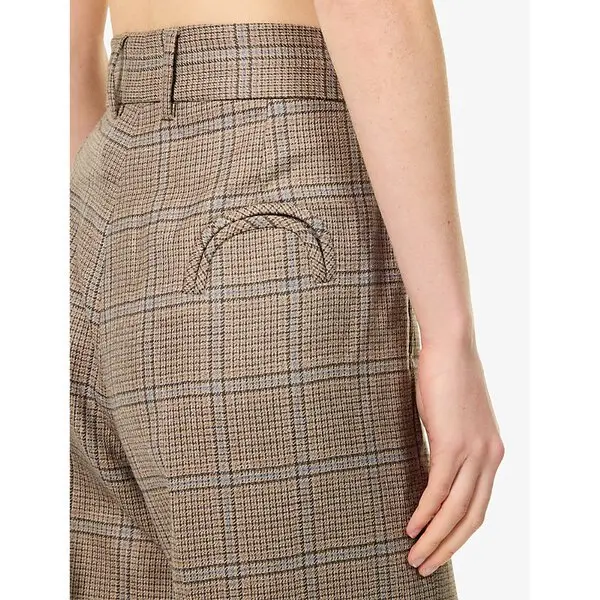 BLAZÉ MILANO Checked Wool Trousers