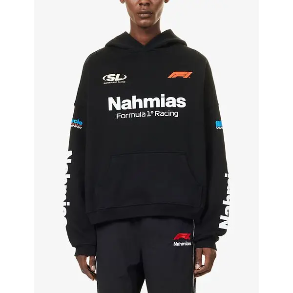 NAHMIAS F1 Brand-print Cotton Hoody