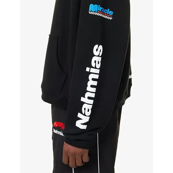 NAHMIAS F1 Brand-print Cotton Hoody