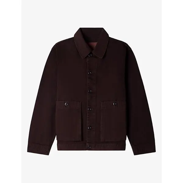 Sandro Flared-fit Denim Worker Jacket