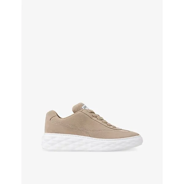 JIMMY CHOO Diamond Maxi Retro M Suede Trainers