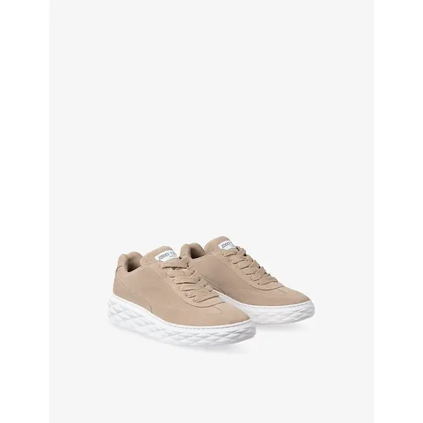 JIMMY CHOO Diamond Maxi Retro M Suede Trainers