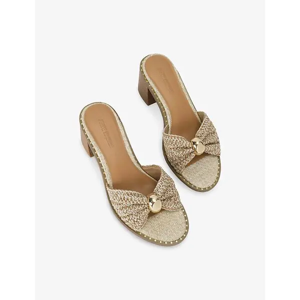 Steve Madden Ease Raffia Heeled Sandals